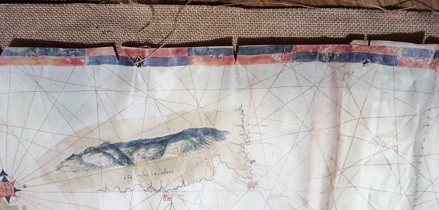 Mapa Portulano de Juan Vespucci. Mapa del mundo conocido. Sevilla, 1526 ...